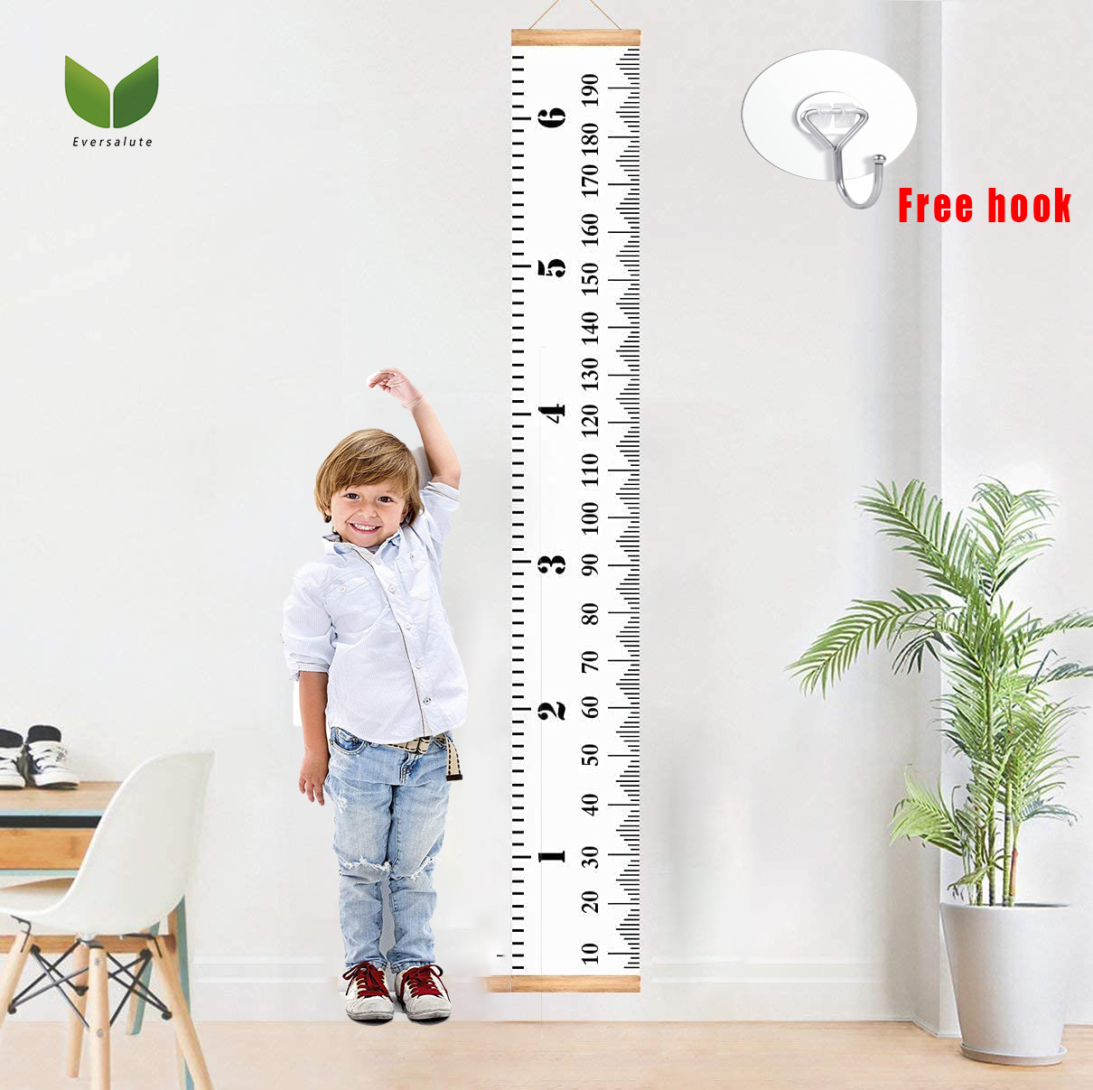 2MX0.2M Growth Height Chart For Kids, Kids Height Measure Ruller With ...