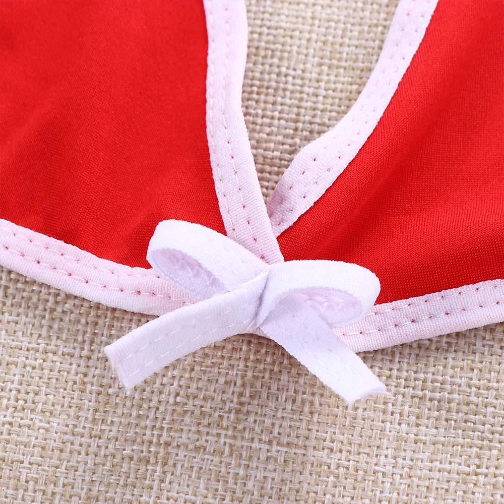 Women Push-up Bra Cosplay Halter Neck Strap Biquini Bathing Suit Bikini ...