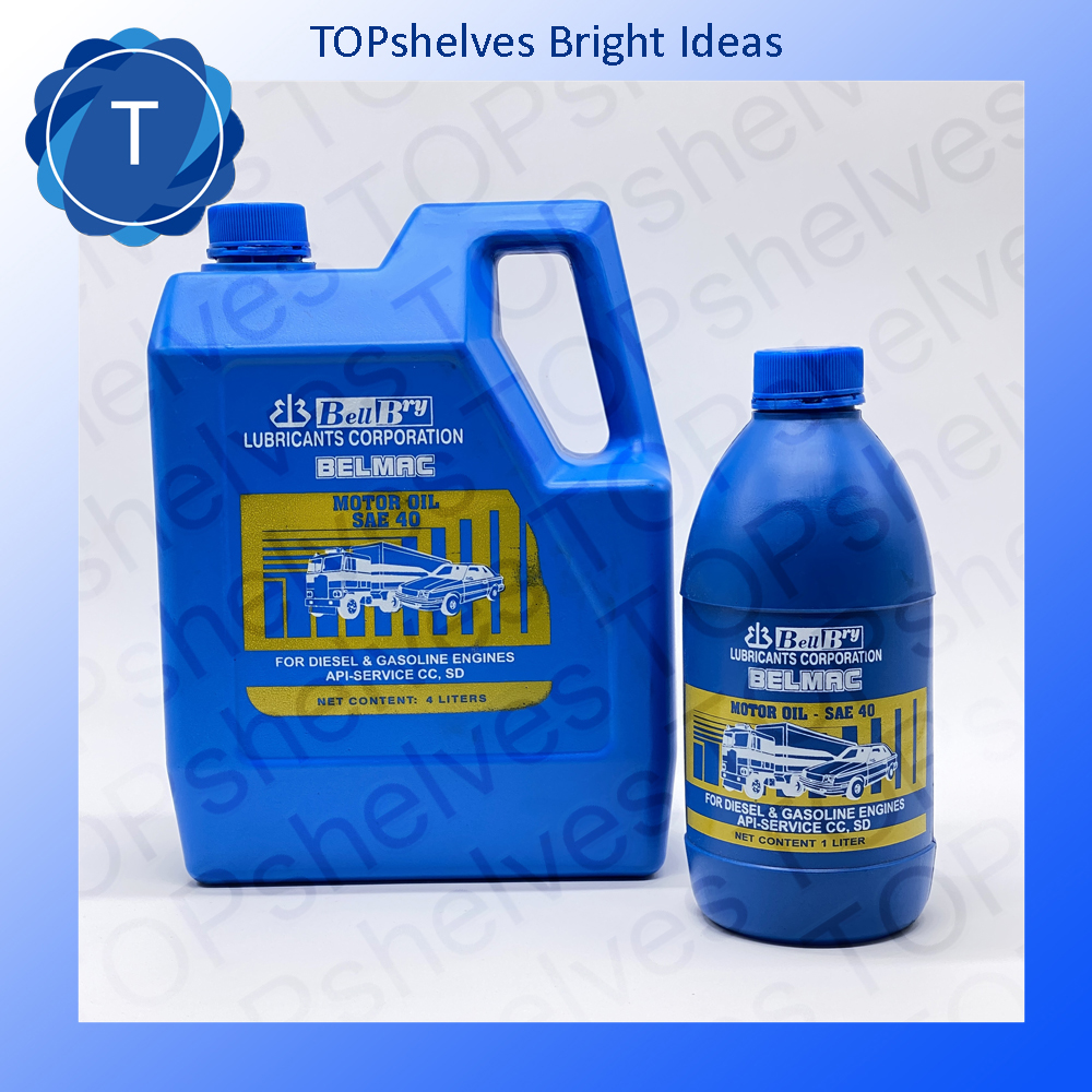 BELLBRY BELMAC MOTOR OIL SAE 40 1L / 4L FOR DIESEL & GASOLINE ENGINE ...