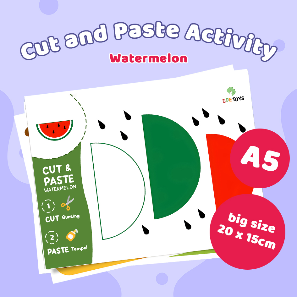 Zoetoys Cut and Paste Activity 3 | Worksheet Anak Cut and Glue ...