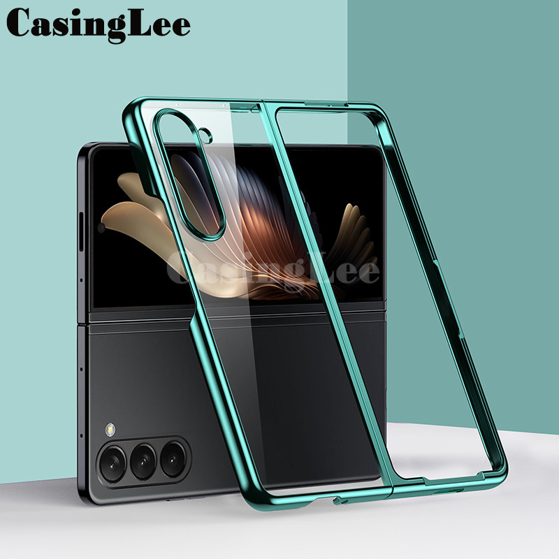 For Samsung Galaxy Z Fold 6 5 Case Transparent Plating Antioxidant ...