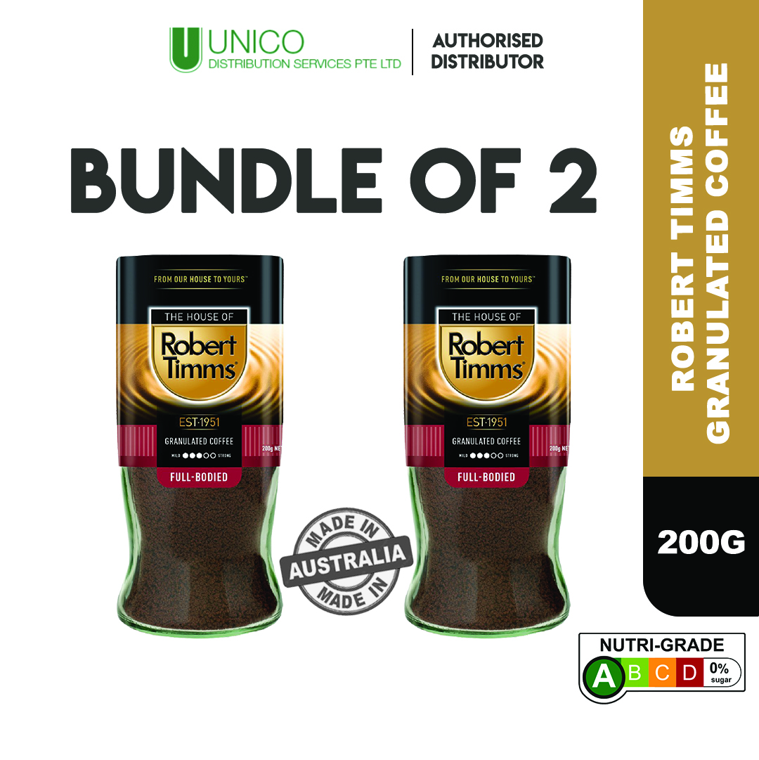 (Bundle of 2) Robert Timms Instant Soluble Coffee (Full-Bodied) 200g ...