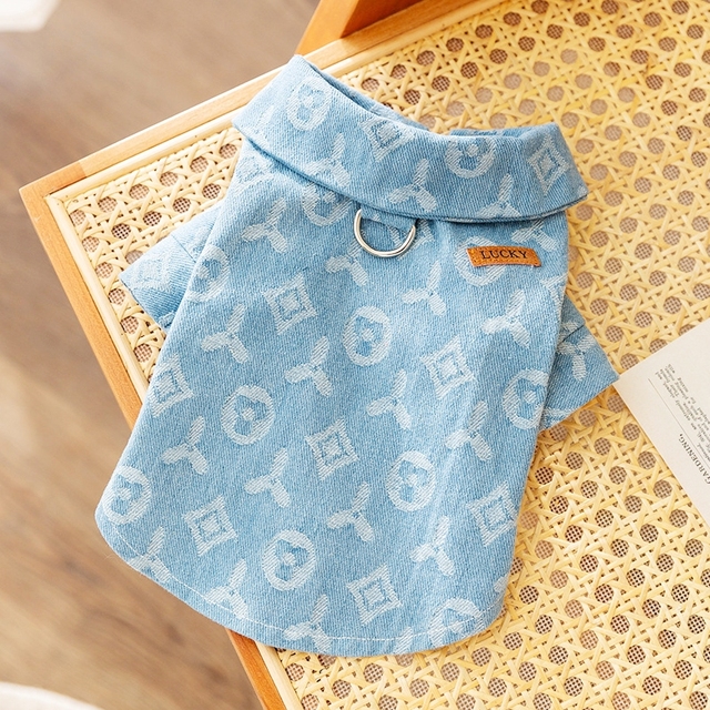 Xiangliang 【LKFJ4OPFIR】Pet Dog Jeans Denim Dog Clothes Soft Warm Puppy ...