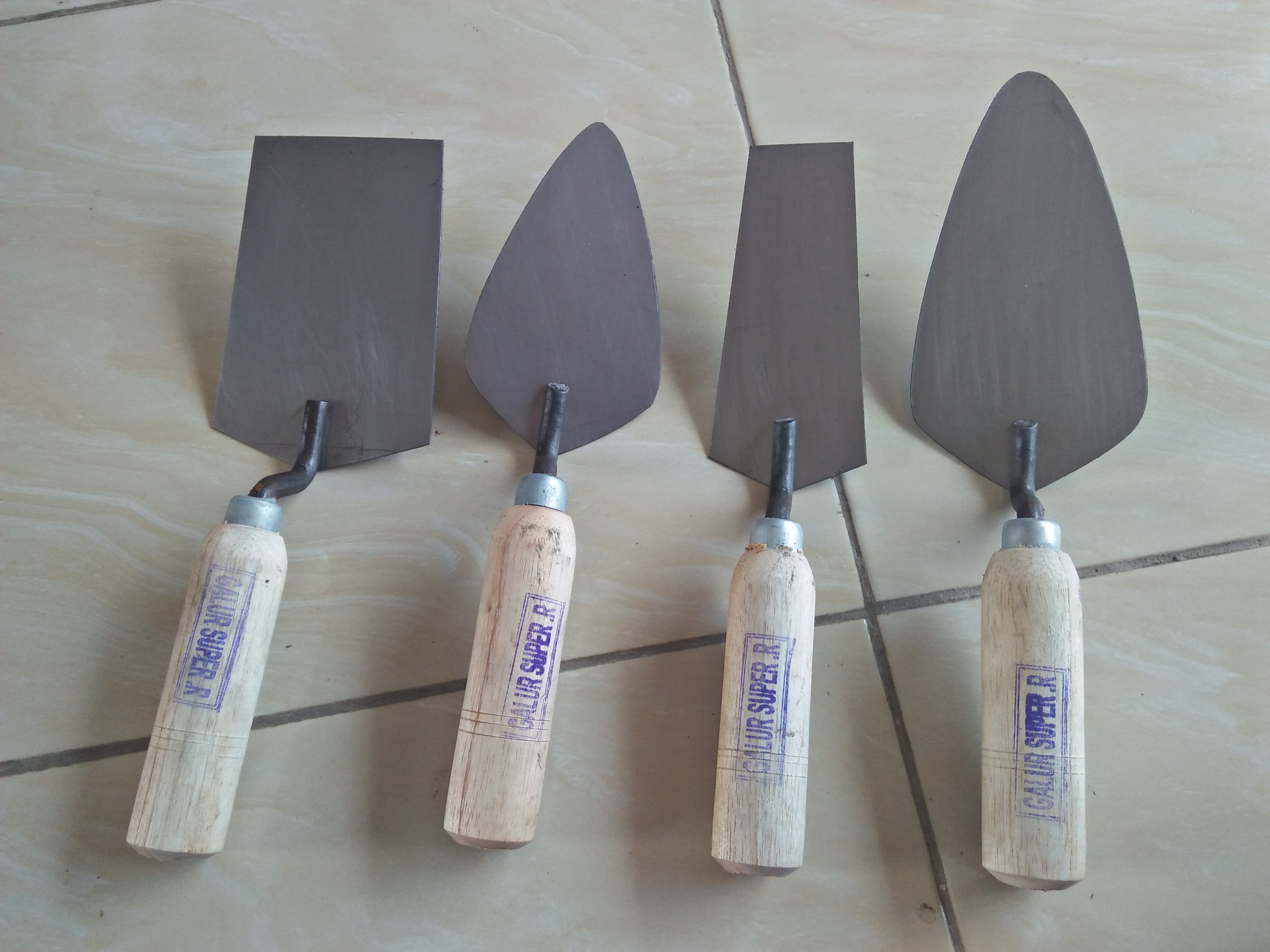 GAlur Super SENDOK/CETOK SEMEN Sekop Semen BIASA,BANGUNAN 4PCS ( 1PAKET ...