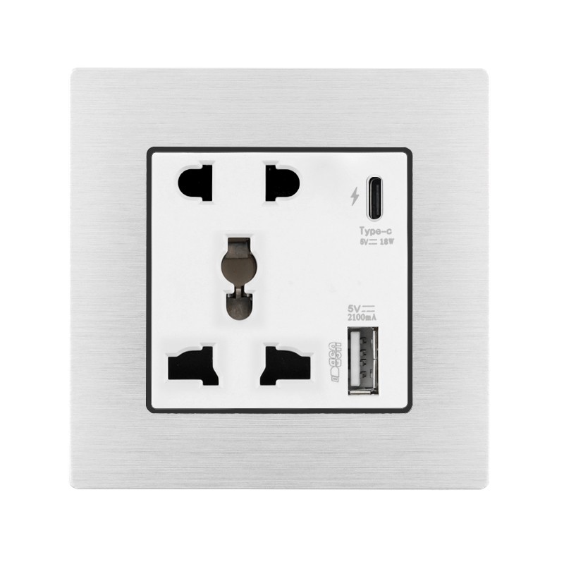 Atlectric Type-C Universal Power Socket 13A With USB Type C Charge Port ...