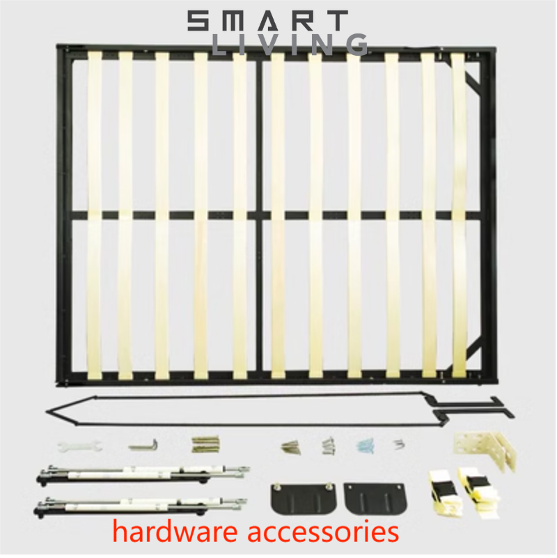 Automatic rollover folding invisible bed Small unit multi-function ...