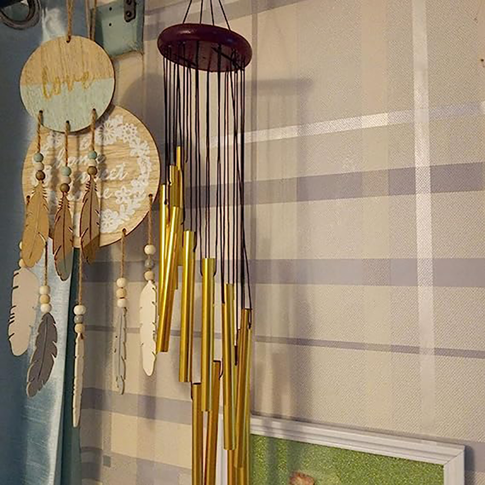 【Shop with Confidence】 1piece 12 Tubes Aluminum Alloy Wind Chimes with ...