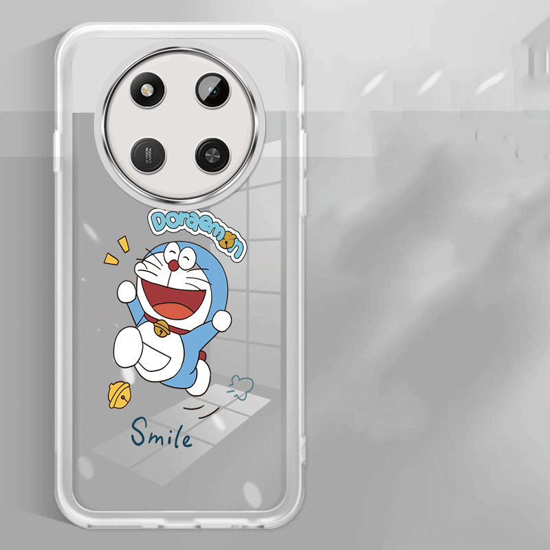 Honor X9C 5G X9C Shiny Cartoon Cute Smart Doraemon Happy Cat Crystal ...