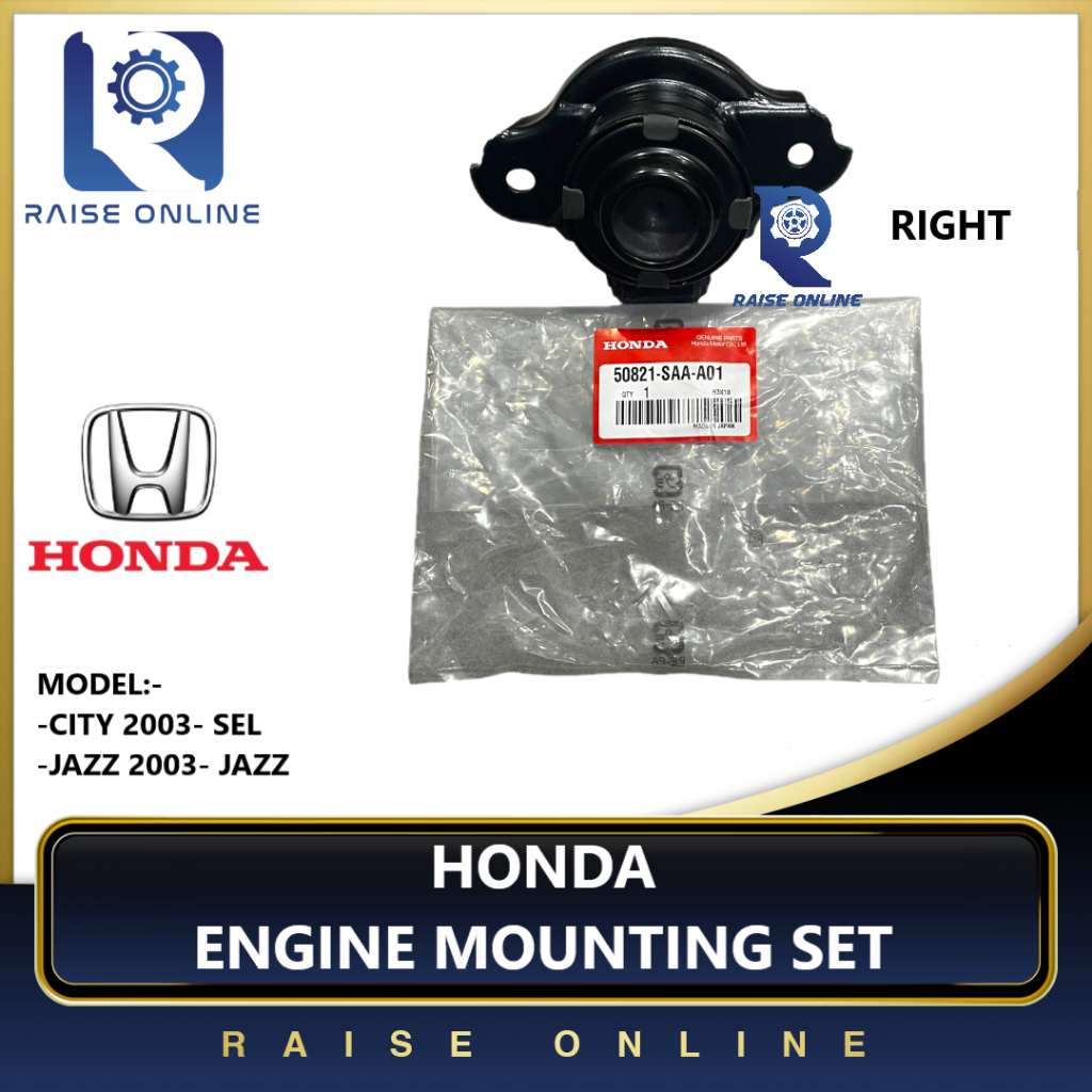 100% ORIGINAL HONDA ENGINE MOUNTING SET HONDA CITY JAZZ 2003-2008 SEL SAA GD MADE IN JAPAN | Lazada