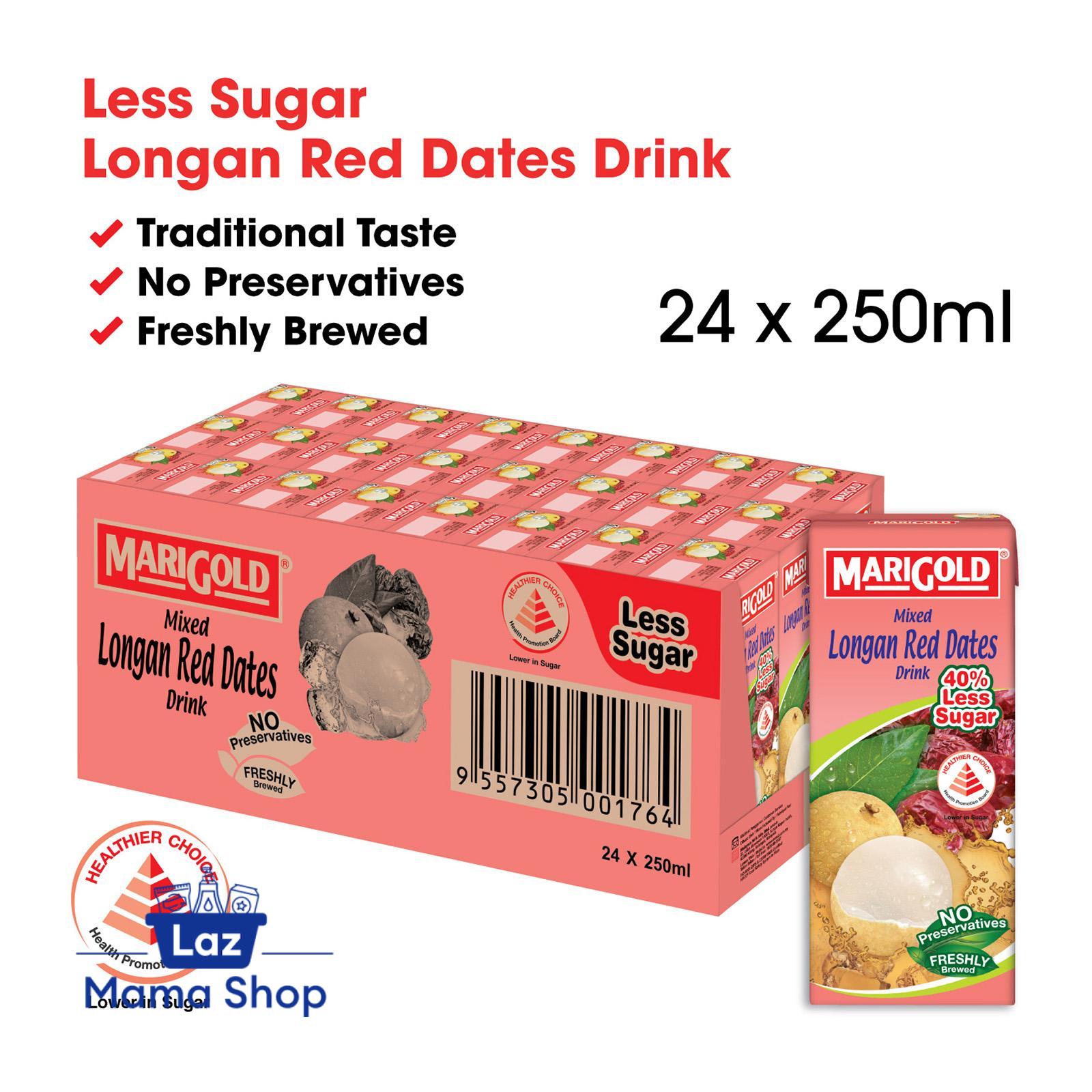 Marigold Longan Red Dates (Less Sweet) Packet Drink - Case (Laz Mama ...