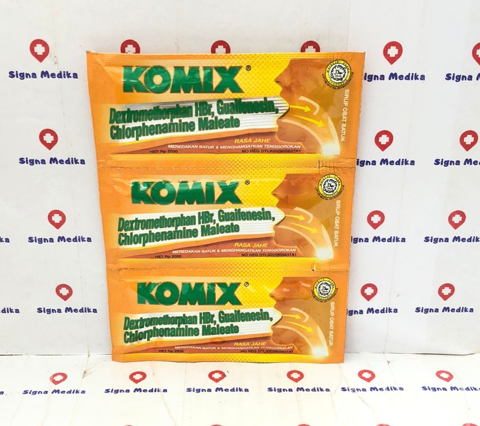 Komix Rasa Jahe Isi 3 Sachet 7Ml - Obat Batuk Pilek | Lazada Indonesia