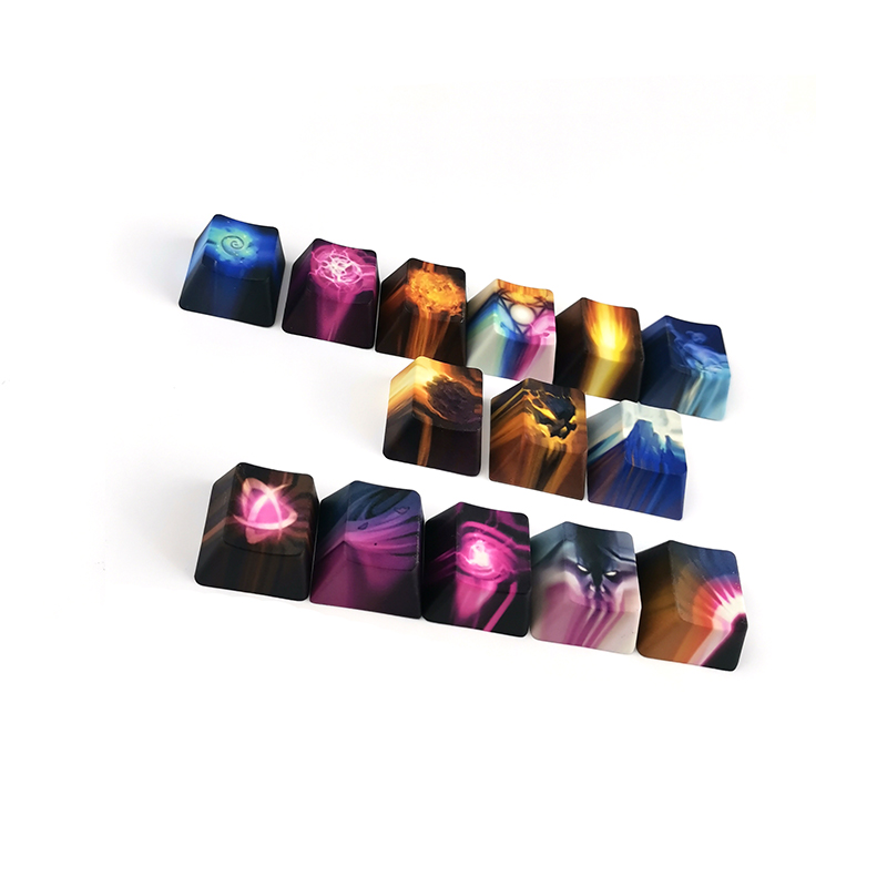 【NEW】 1 set PBT 5 sides dye subbed key caps for mechanical keyboard ...