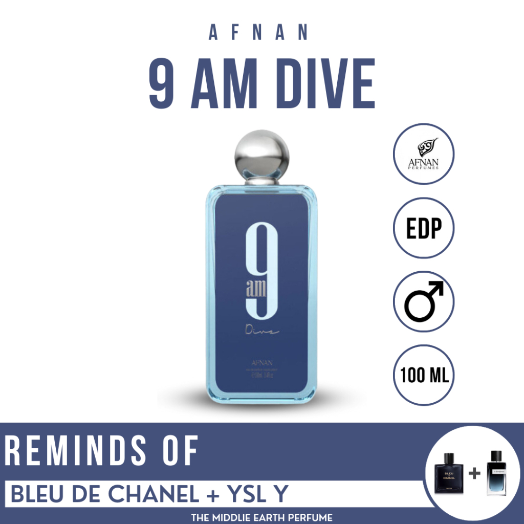 น้ำหอม Afnan 9AM DIVE ขนาด 100 ml ติดทน หอมนาน ของแท้100% นำเข้าจาก UAE ...