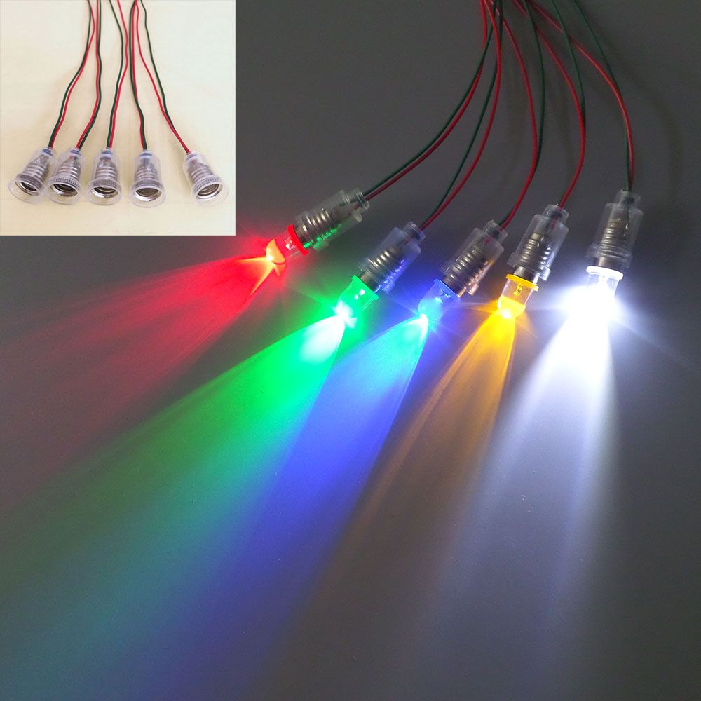 .5/2.5/3.8/6 V for Small Bulb with 20cm Wire Lighting Accessories E10 ...