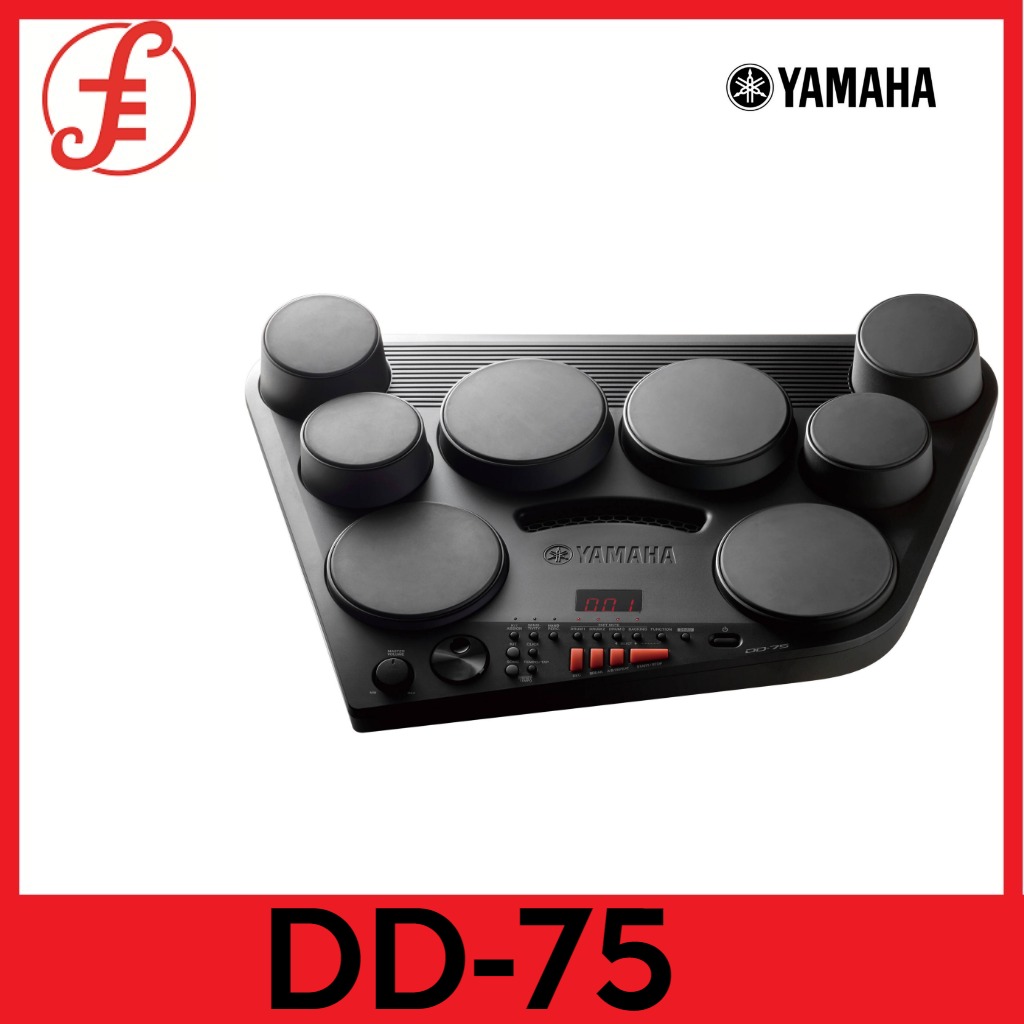 Yamaha DD-75 Portable Digital Drum Set with 8 Pads (75 DD75) | Lazada ...