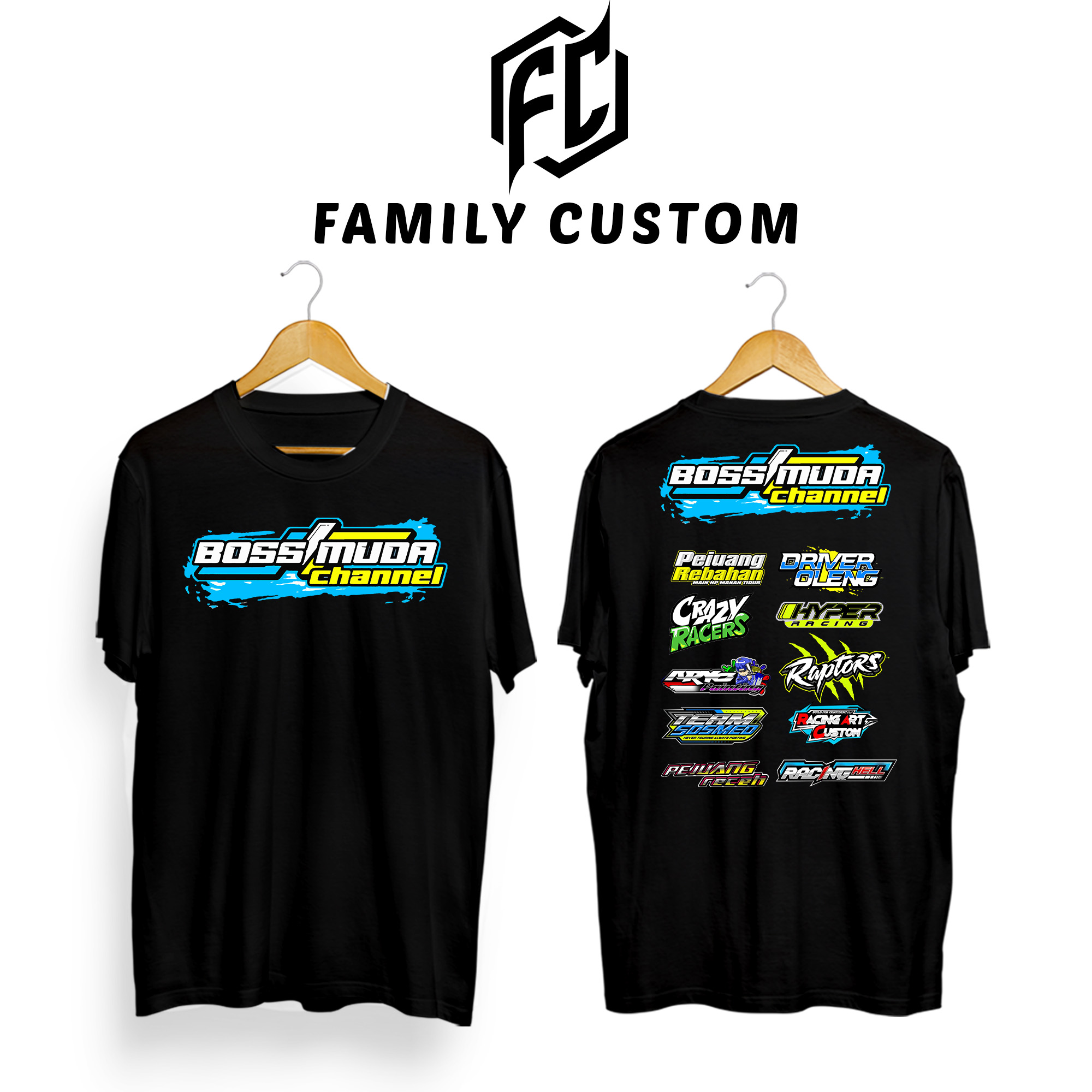 KAOS COSTUM RACING BOS MUDA - BISA REQUEST FOTO DAN NAMA SENDIRI - KAOS ...
