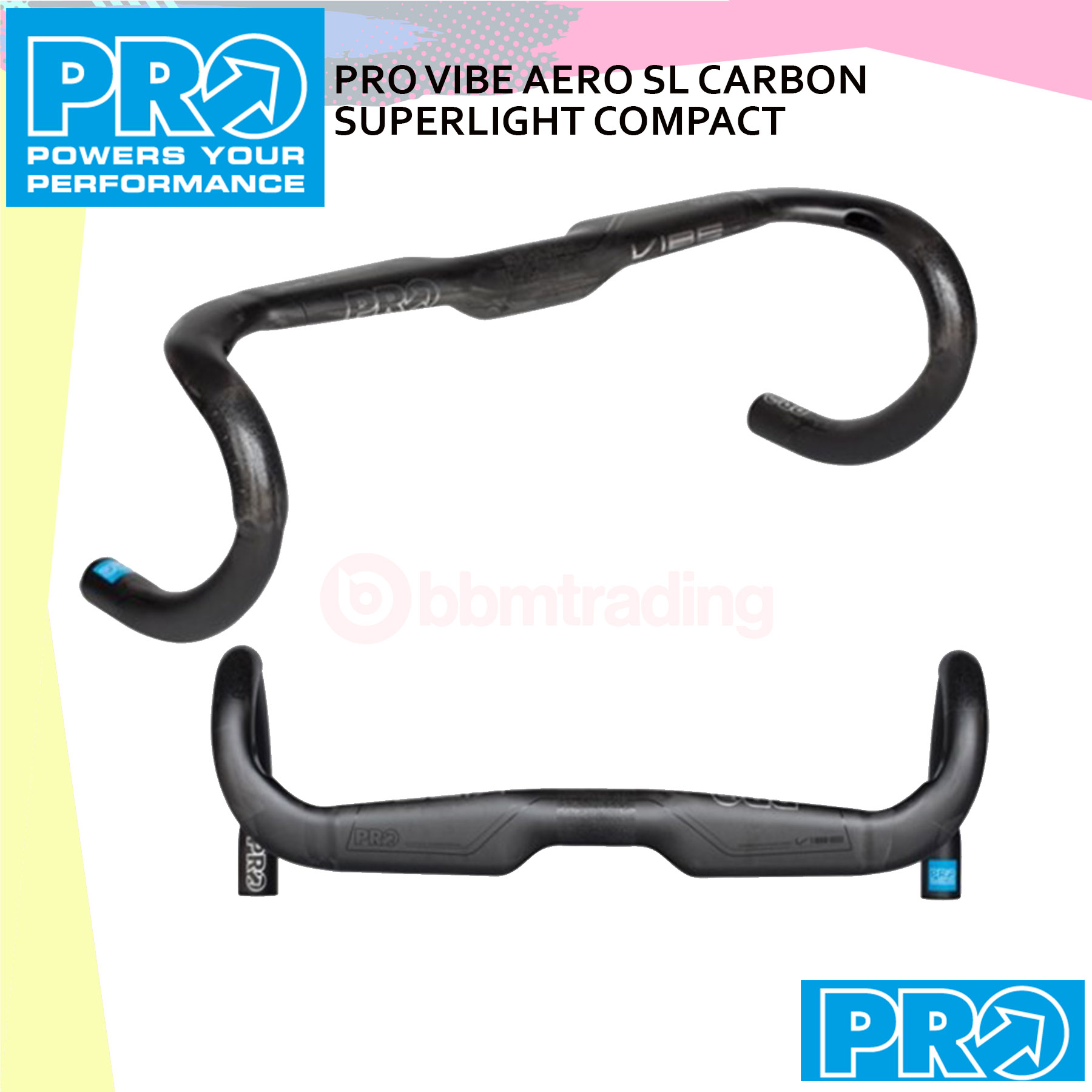 PRO VIBE AERO SL CARBON SUPERLIGHT COMPACT HANDLEBARS ROAD BIKES DI2 ...