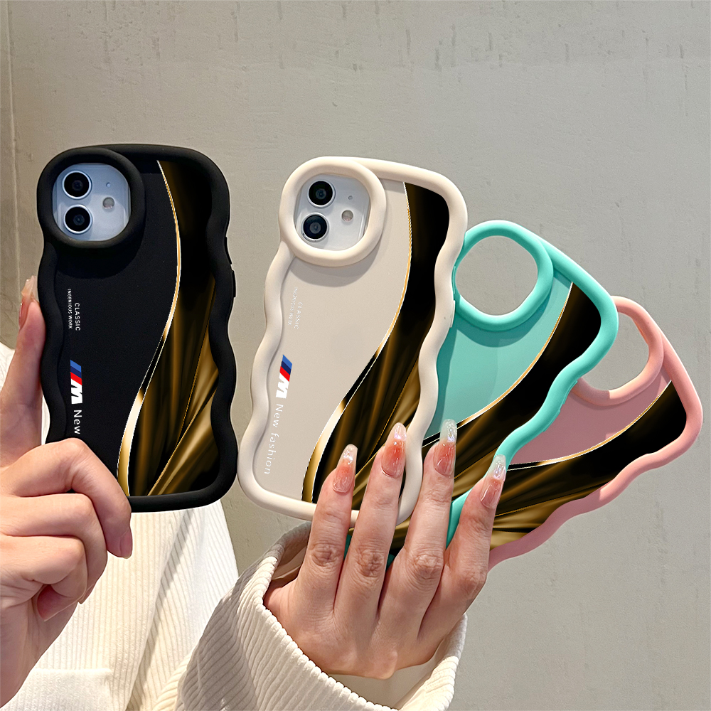 UCUC for OPPO A58 4G Back Cover Auto Golden Line Creative Candy Color ...