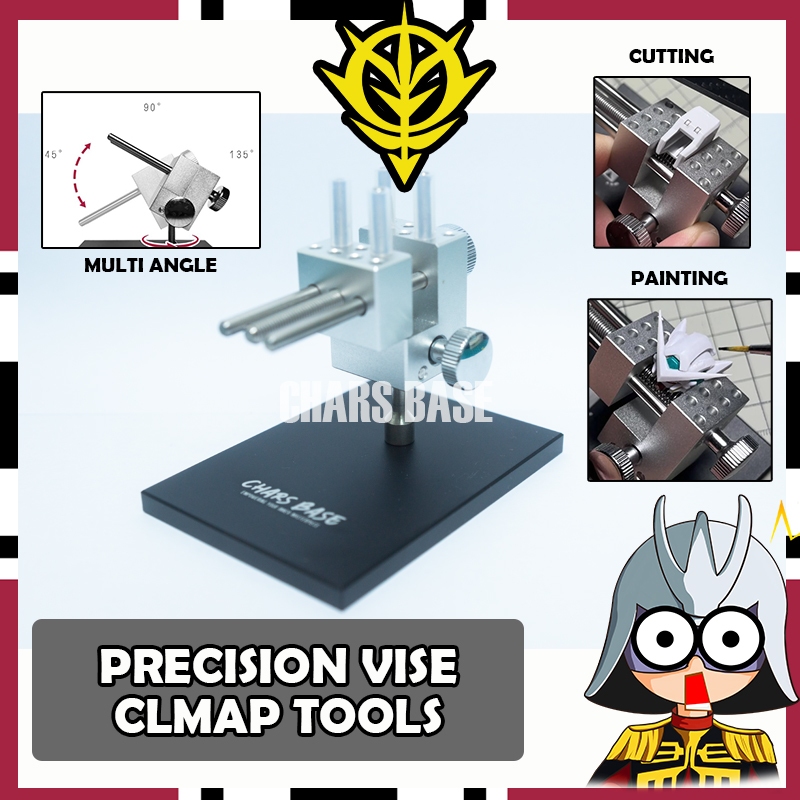 CHARS BASE MINI VISE CLAMP SWIVEL 360° ROTATE BENCH VICE GUNDAM TOOLS ...