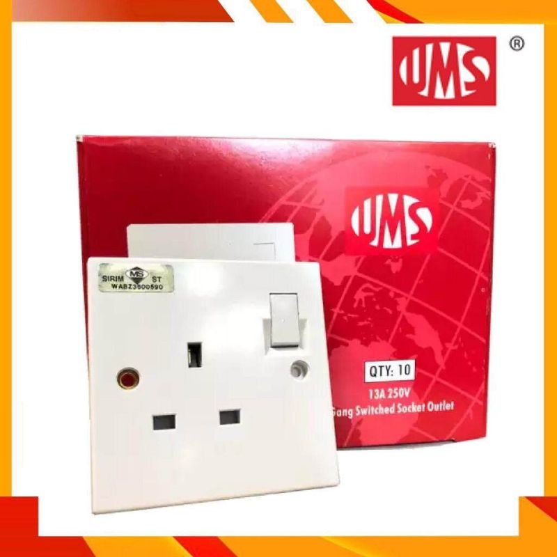 Original UMS 1213A 13A Switch Socket (SIRIM Approved) | Lazada