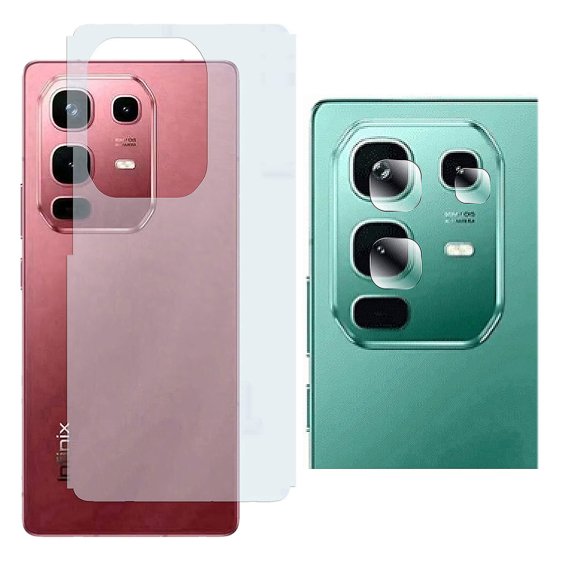 Infinix Note 50 Anti-Fingerprint Matte Soft Skin Back Film Cover ...