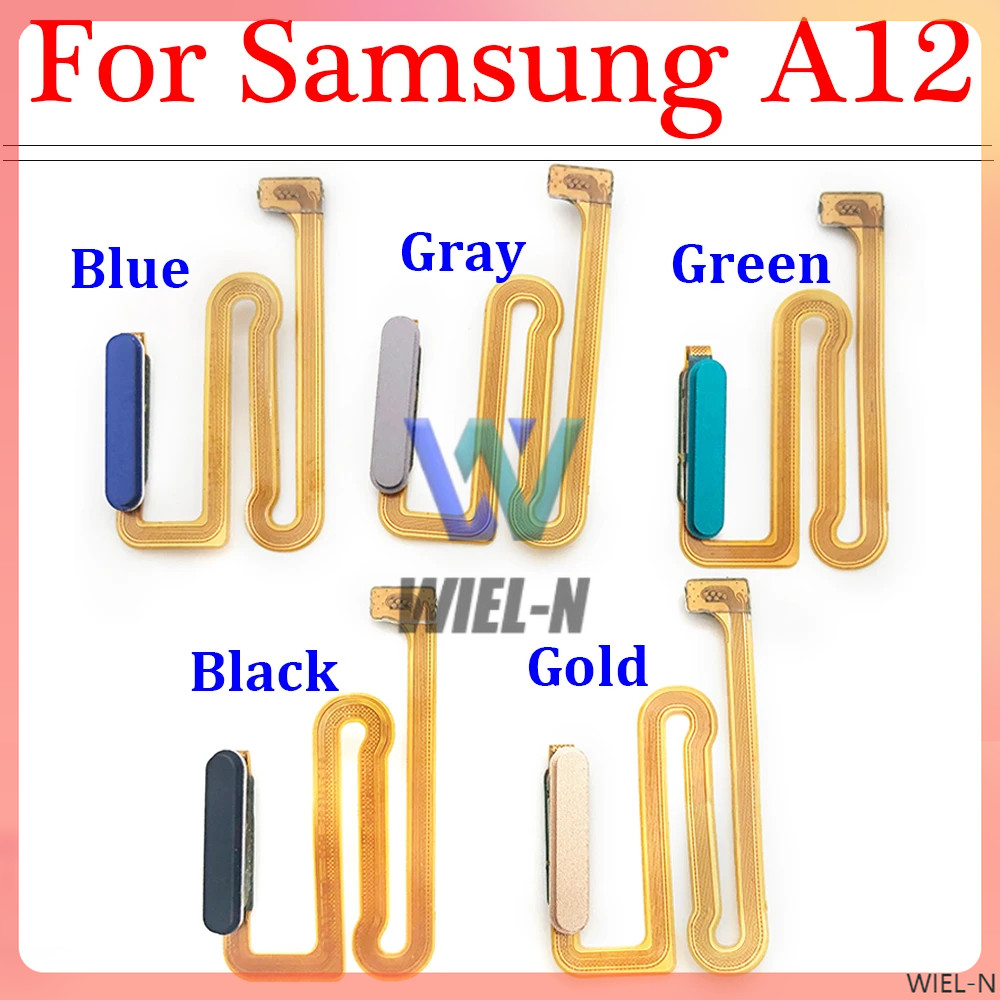 For Samsung A12 A125 A125F Fingerprint Sensor Home Back Key Menu Power ...