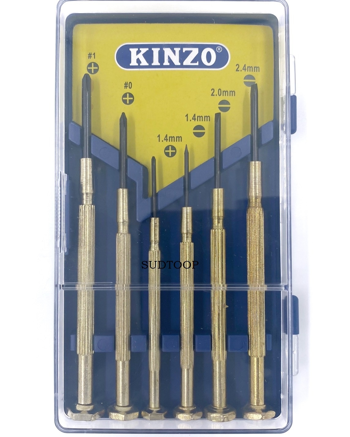 KINZO ชุดไขควงซ่อมนาฬิกา ไขควงอเนกประสงค์ ไขควงเล็ก ด้ามทองเหลือง 6 ตัวชุด ใช้คลายสกรูได้สะดวก ...