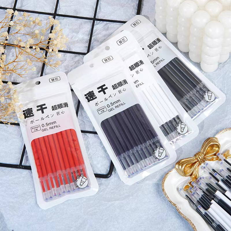 10Pcs High Quality ST Tip Neutral Pens Refill Quick-dry Neutral Pens ...