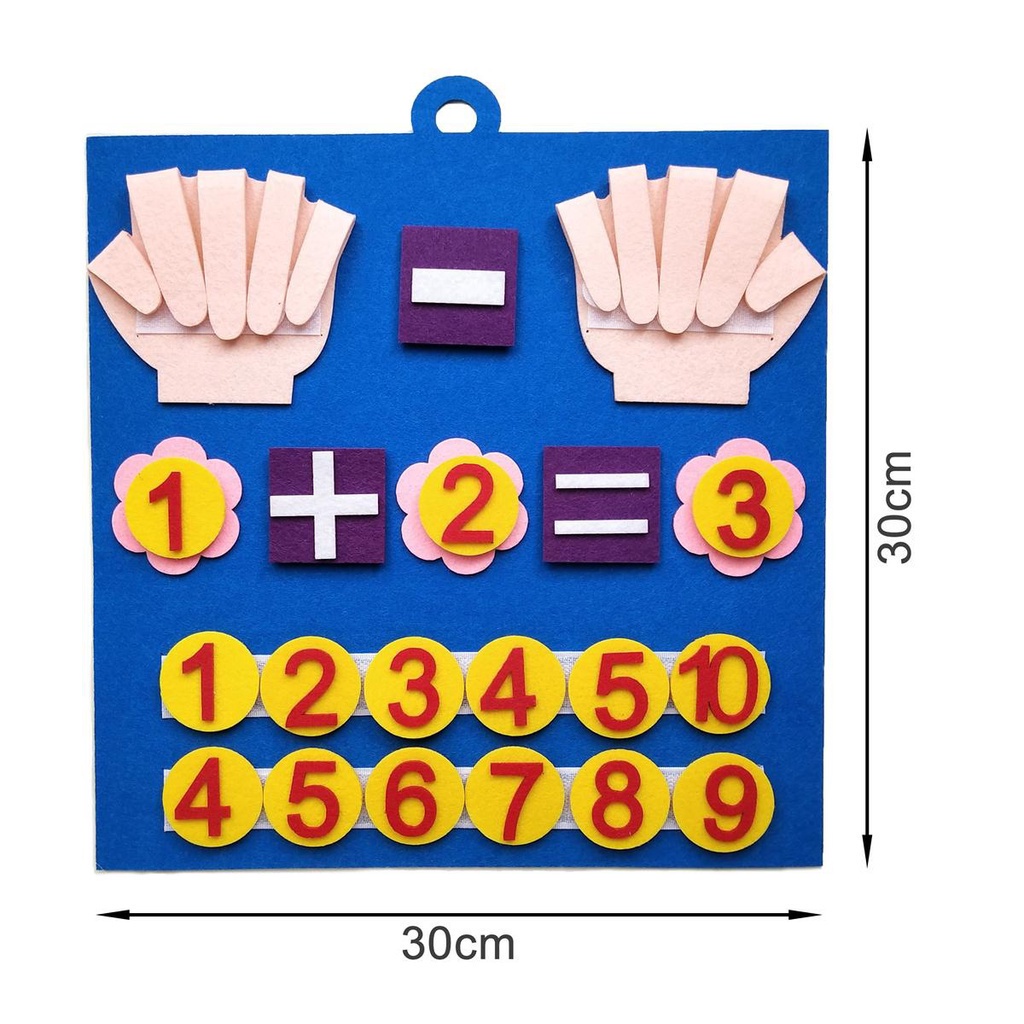 Kid Education Toys Felt Finger Number Math Children Counting Addition ...