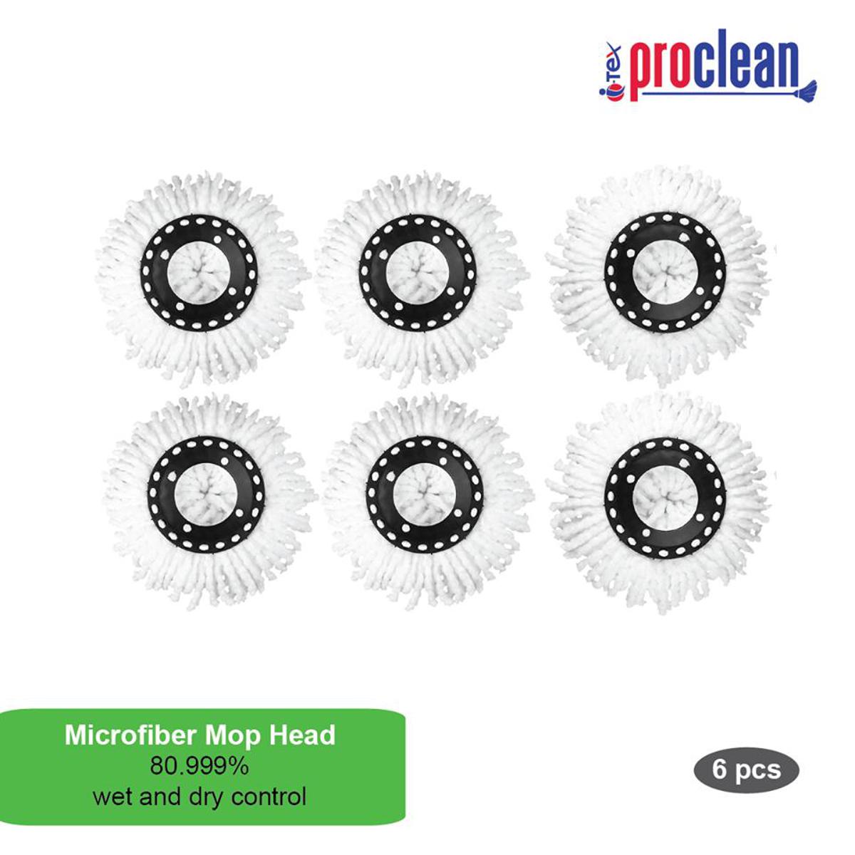 Microfiber Spin Mop Head Refill_6 Pcs | Daraz.com.bd