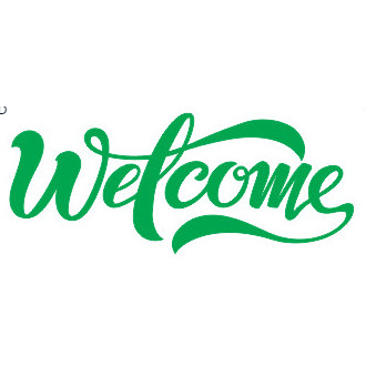 Chữ Welcome dán cửa kính kích thước chất liệu Decal xanh mi nơ dầy . Có ...