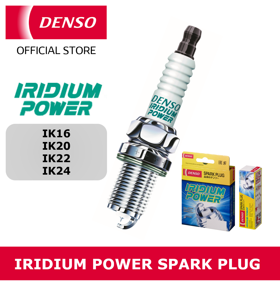 DENSO Iridium Power Spark Plug IK16 IK20 IK22 IK24 [4pcs] | Lazada ...