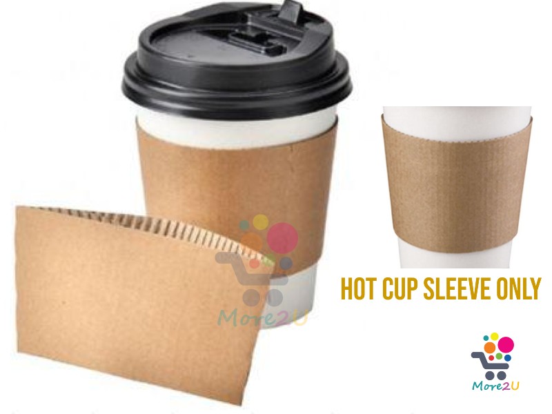 [50pcs] Kraft Paper Hot Cup Sleeve / Paper Hot Cup Sleeve | Lazada