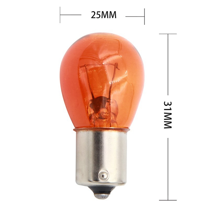 10Pcs 1156 21W 12V Halogen Lamp Amber Car Light Reversing Lights Brake ...