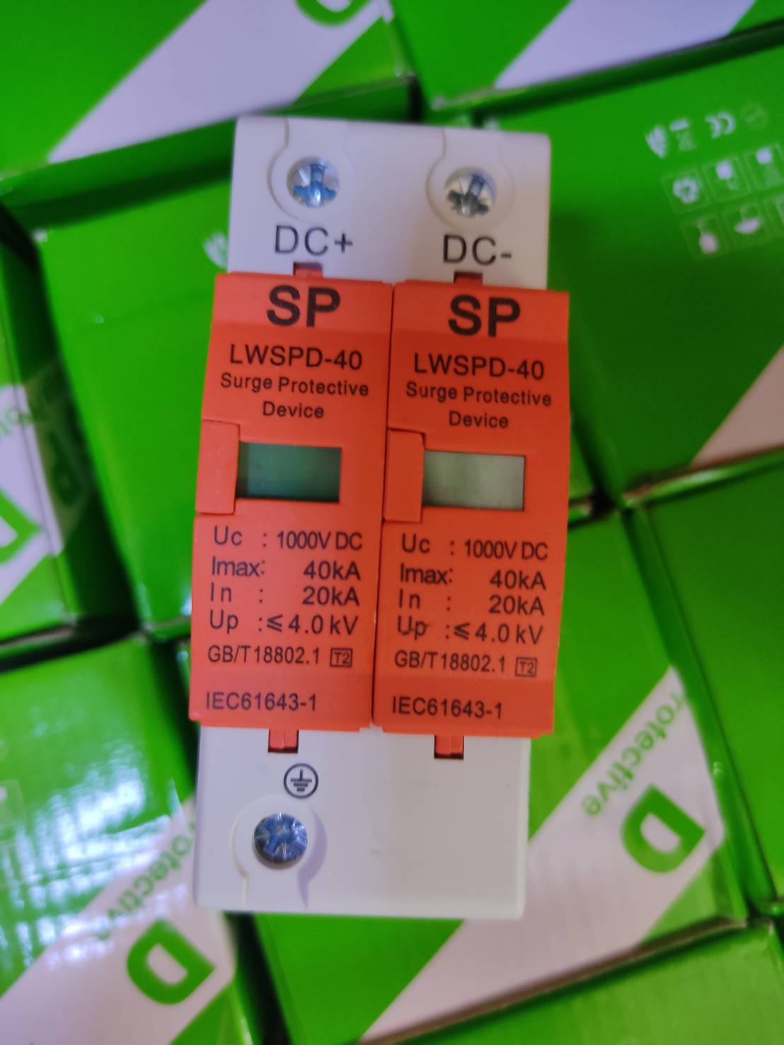 AC Surge TOMZN Protector Device SPD ป้องกันฟ้าผ่า ไฟกระชาก สำหรับไฟบ้าน ...