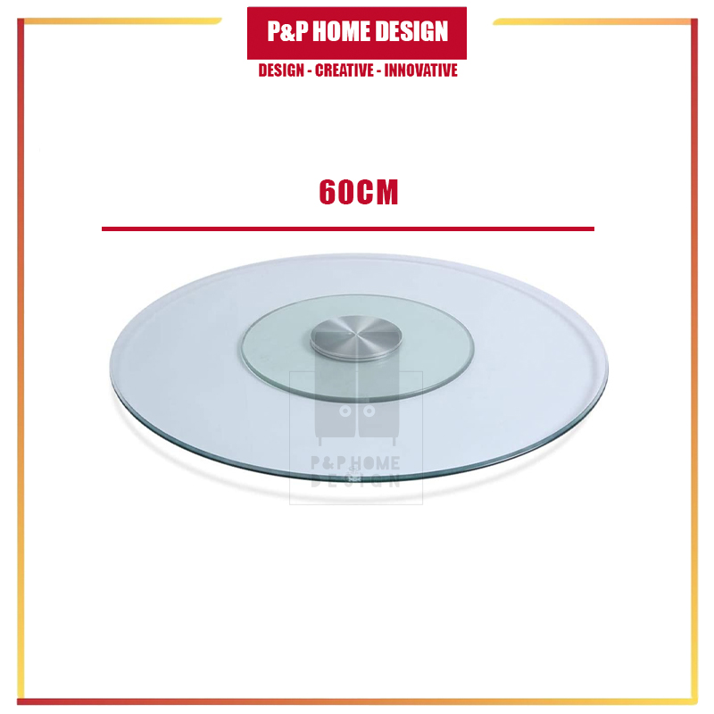 Tempered Glass Rotating Top Table Turn Top Lazy Susan Dining Table Top ...