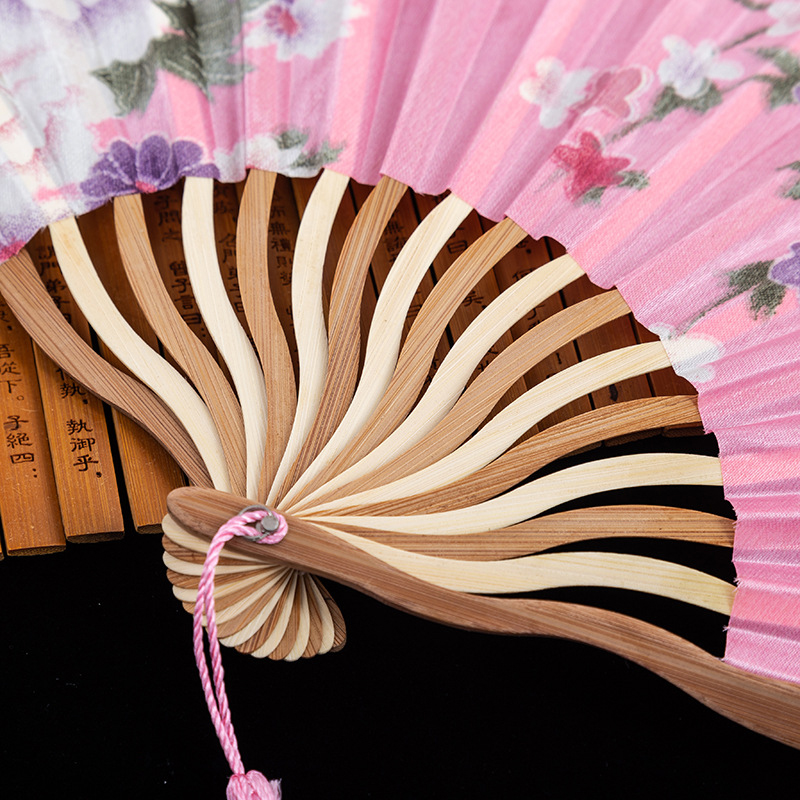 Hand Fold Fan Retro Adornment Woman Man Dance Props Wedding Living Room ...