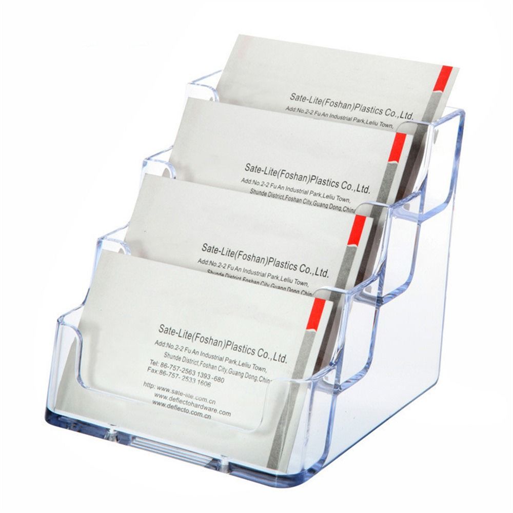 Conference Accessories Plastic Transparent Table Organizer Four ...