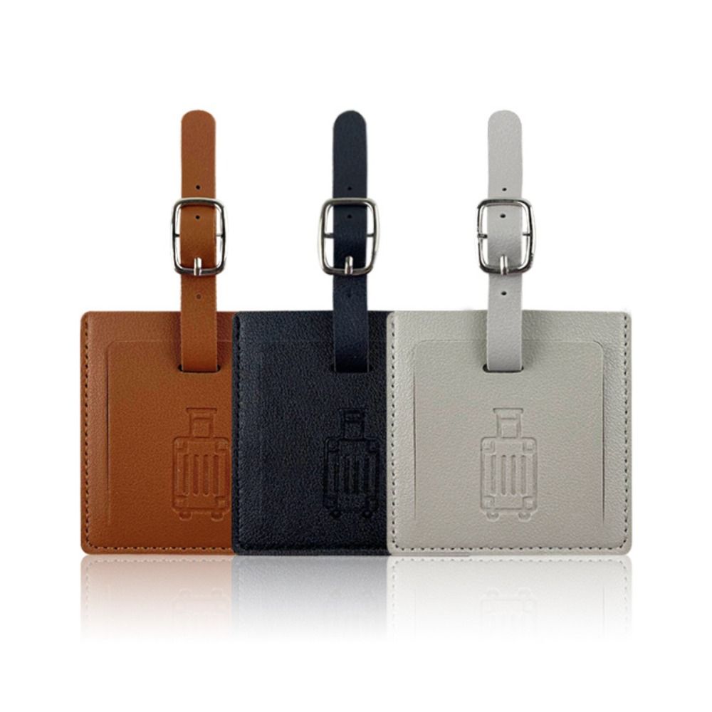 Soft Square Shape PU Luggage Tag Colorful Travel Accessories ...