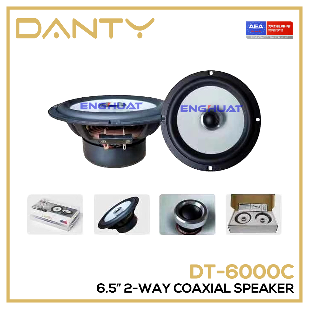 DANTY DT-6000C | 6.5" 2-Way Coaxial Speaker 120W | Original DANTY ...