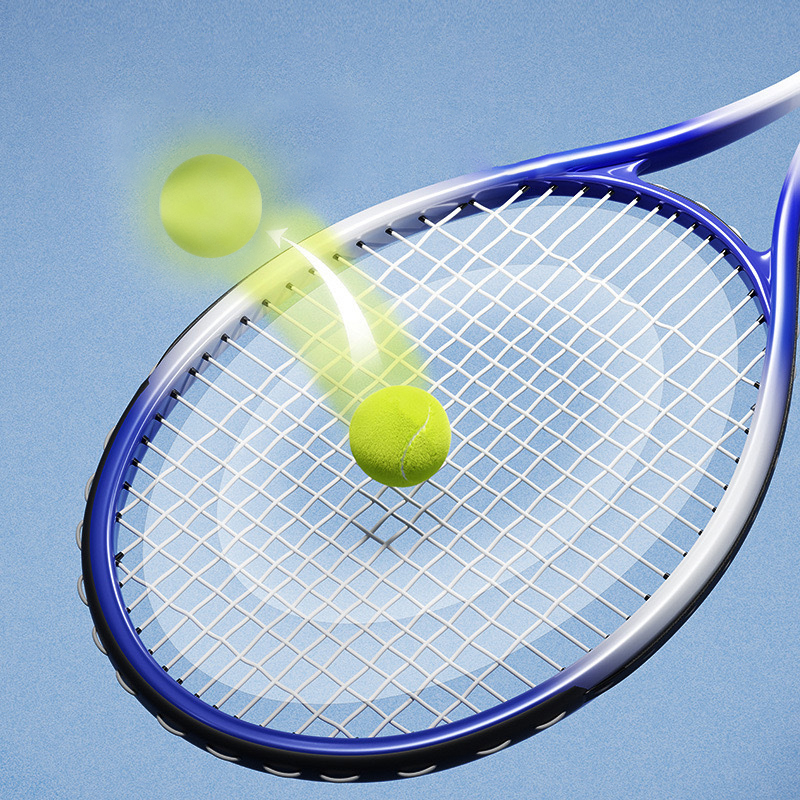 Portable Solo Tennis Trainer Rebound Tennis Ball With String Rope Self ...