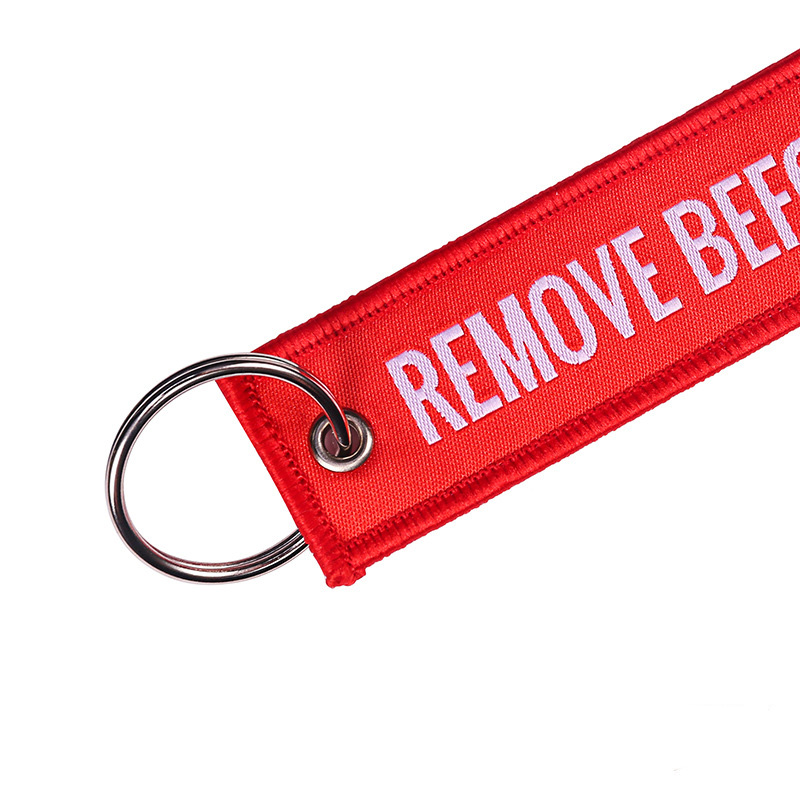 Remove Before Flight Keychain Keyring Polyester Embroidery Message 13*3CM XINZE | Daraz.com.np