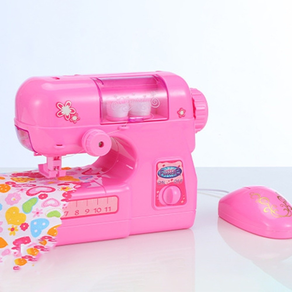 Small Simulated Children Sewing Machine with Light Making Clothes ...