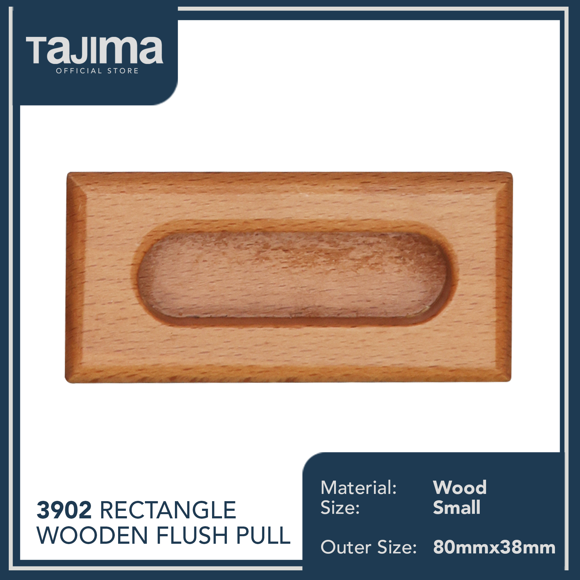 Wood Rectangle Flush Handle Recessed for Sliding Cabinet Door | Lazada PH