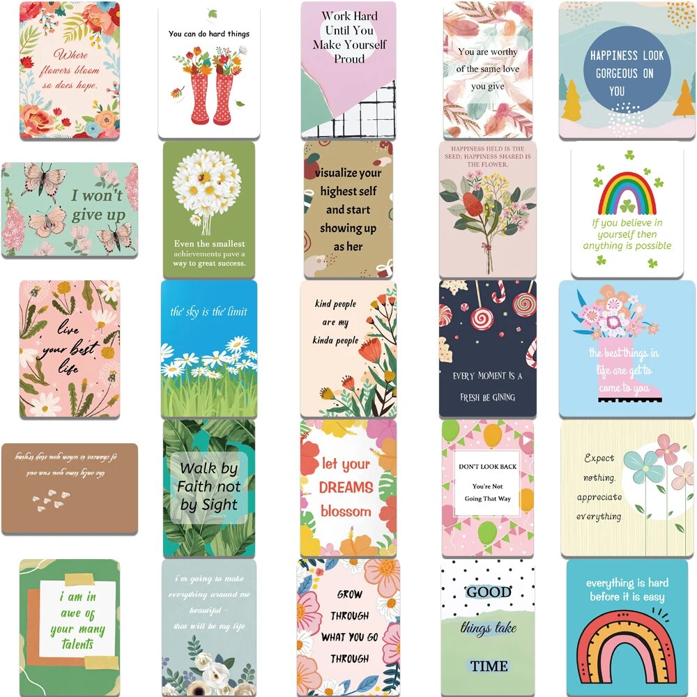 52Pcs Inspirational Quote Stickers Motivational Positive Affirmation ...