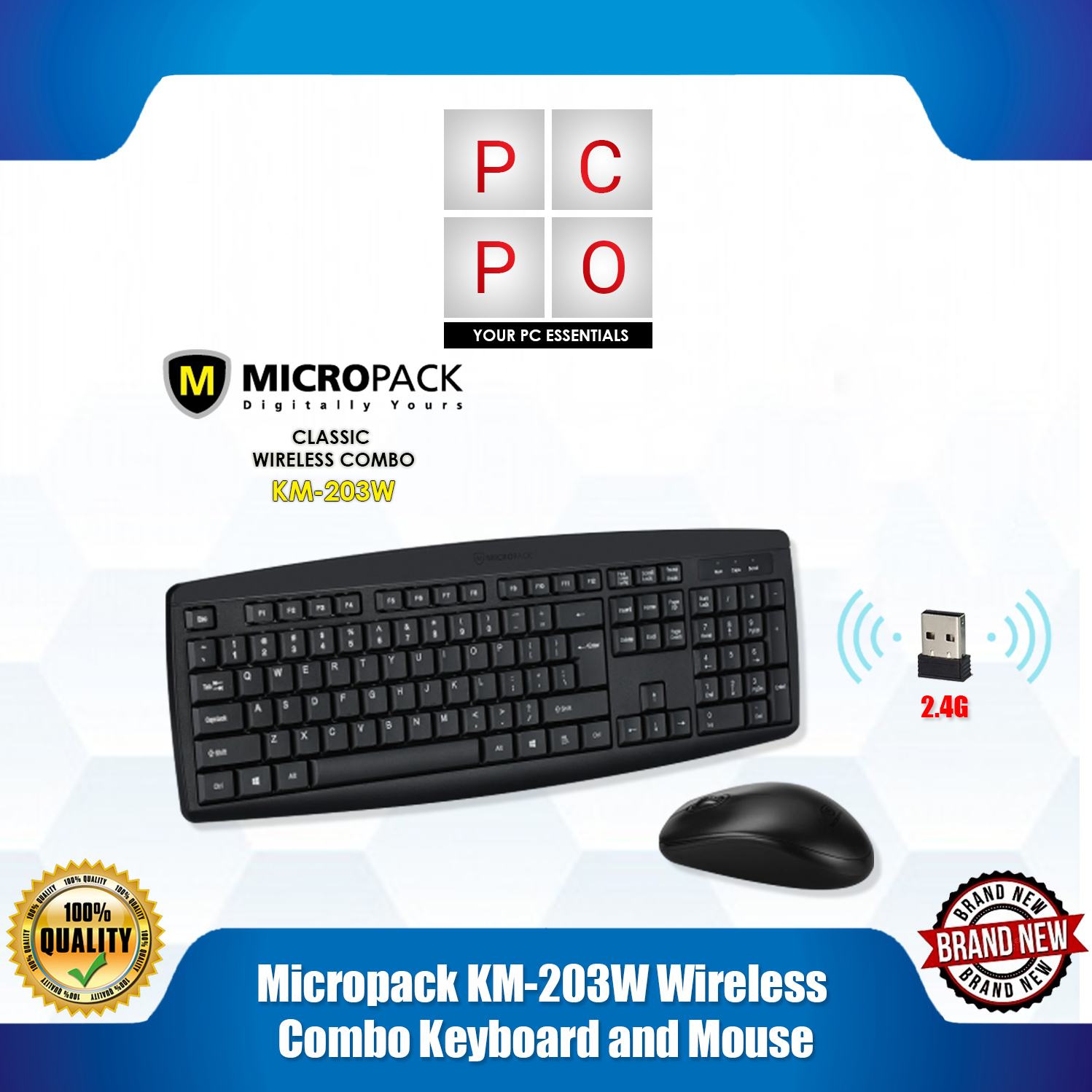 Micropack KM-203W Wireless Combo Keyboard and Mouse | Lazada PH