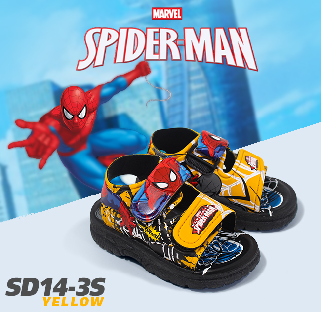 รองเท้าแตะรัดส้นเด็ก รองเท้าเด็กผู้ชาย ลายสไปเดอร์แมน สีสดลายเด่น รุ่นใหม่ล่าสุด 2020 รุ่น SD14 ...