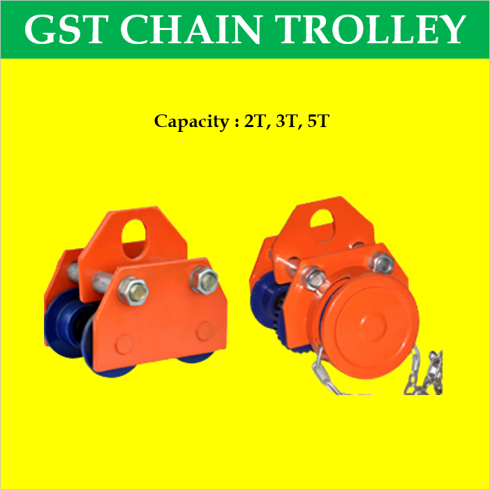 MAGO 2T 3T One Two Shafting Geared Chain Trolley Manual Driving Trolley ...