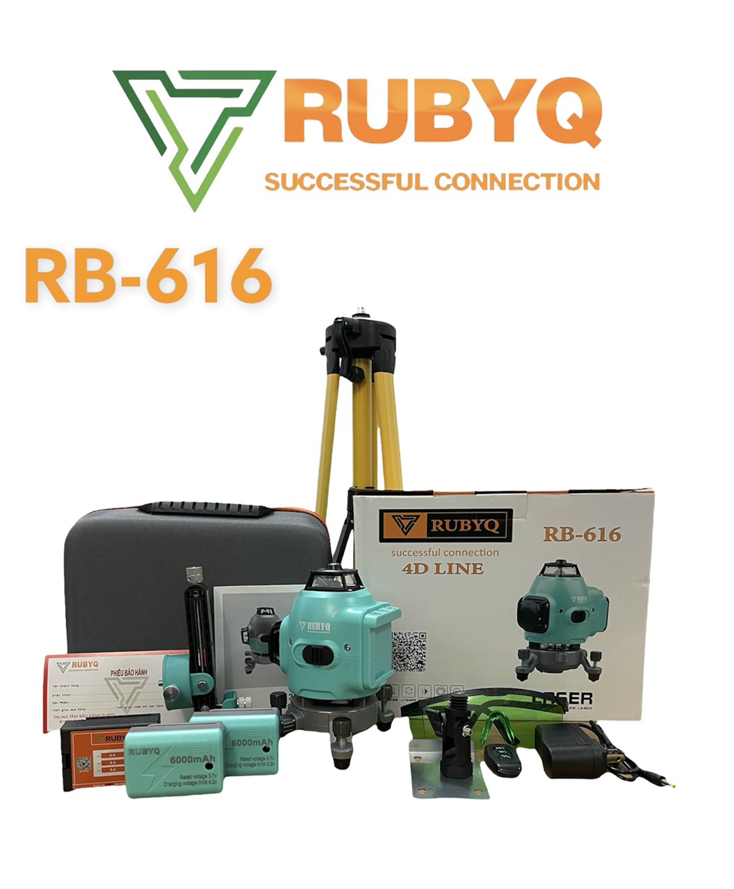 Máy Cân Bằng Laze Cao Cấp Siêu Sáng 16 tia Xanh RUBYQ RB 616-Tặng kèm ...