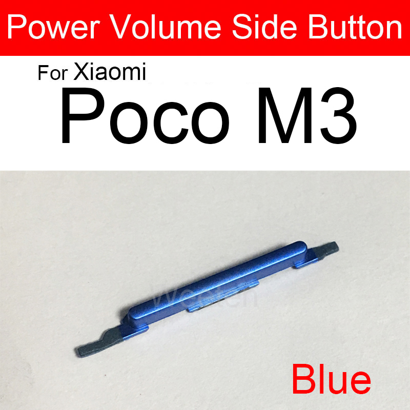 For Xiaomi Poco Pocophone M3 M3 Pro X3 NFC X3 Pro Power Voume Side ...